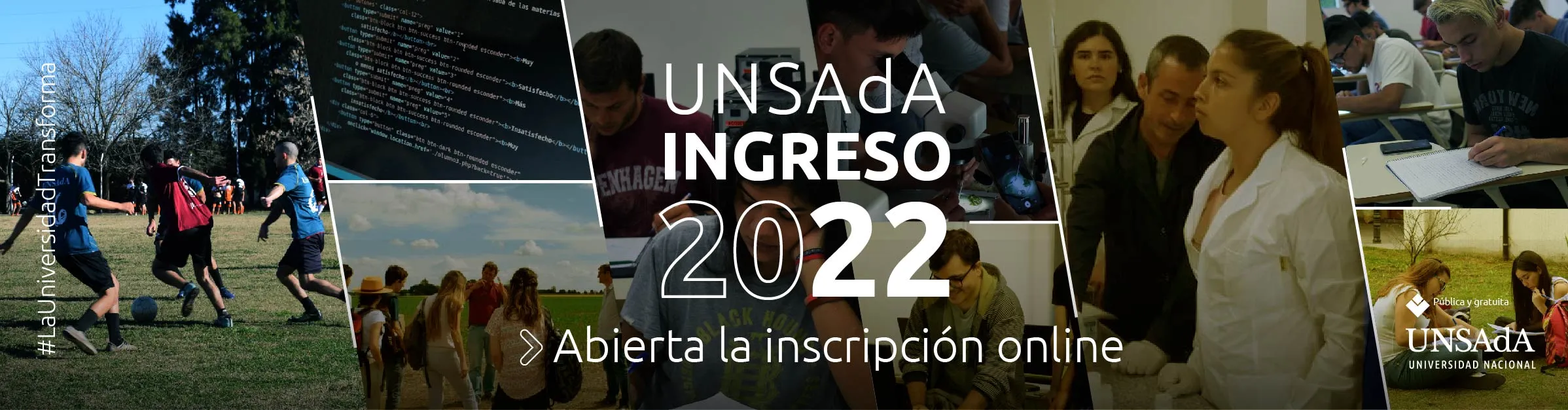 Continúa abierta la inscripción para iniciar una carrera en la UNSAdA ...